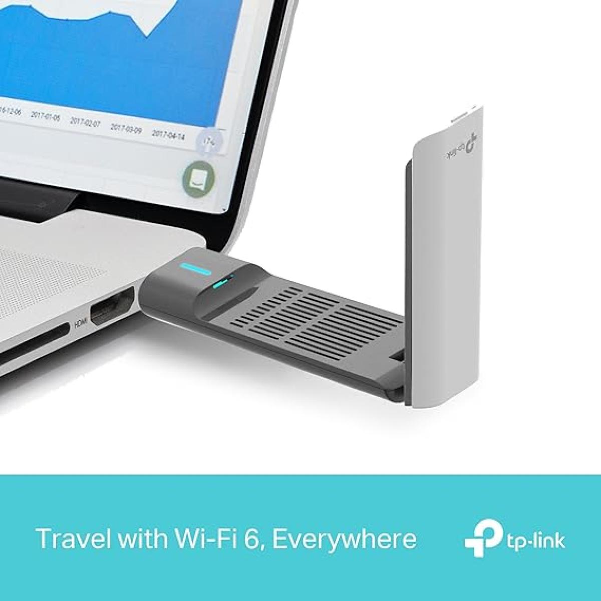 TP-Link AX3000 Wi-Fi 6 High Gain Wireless USB 3.0 Adapter, Dual-Band ...