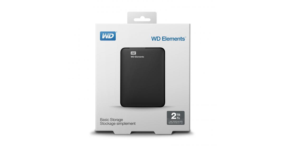 WD 2TB Elements Portable External Hard Drive - USB 3.0 | WDBUZG0020BBK ...