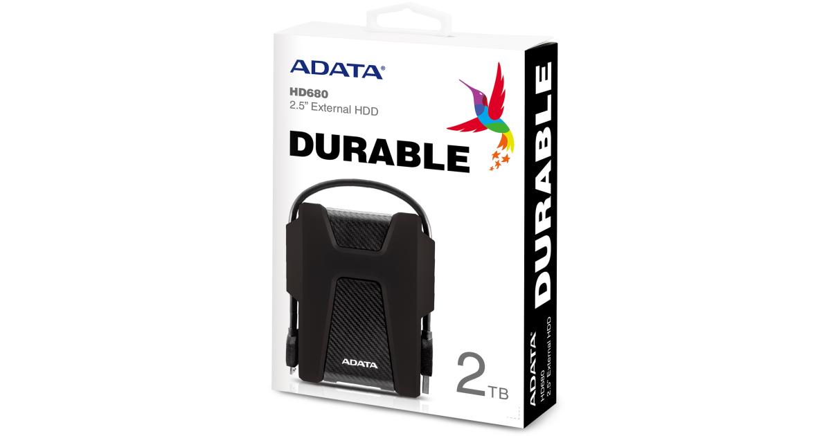 ADATA HD680 2TB USB 3.2 Shock-Resistance Portable External Hard Drive ...