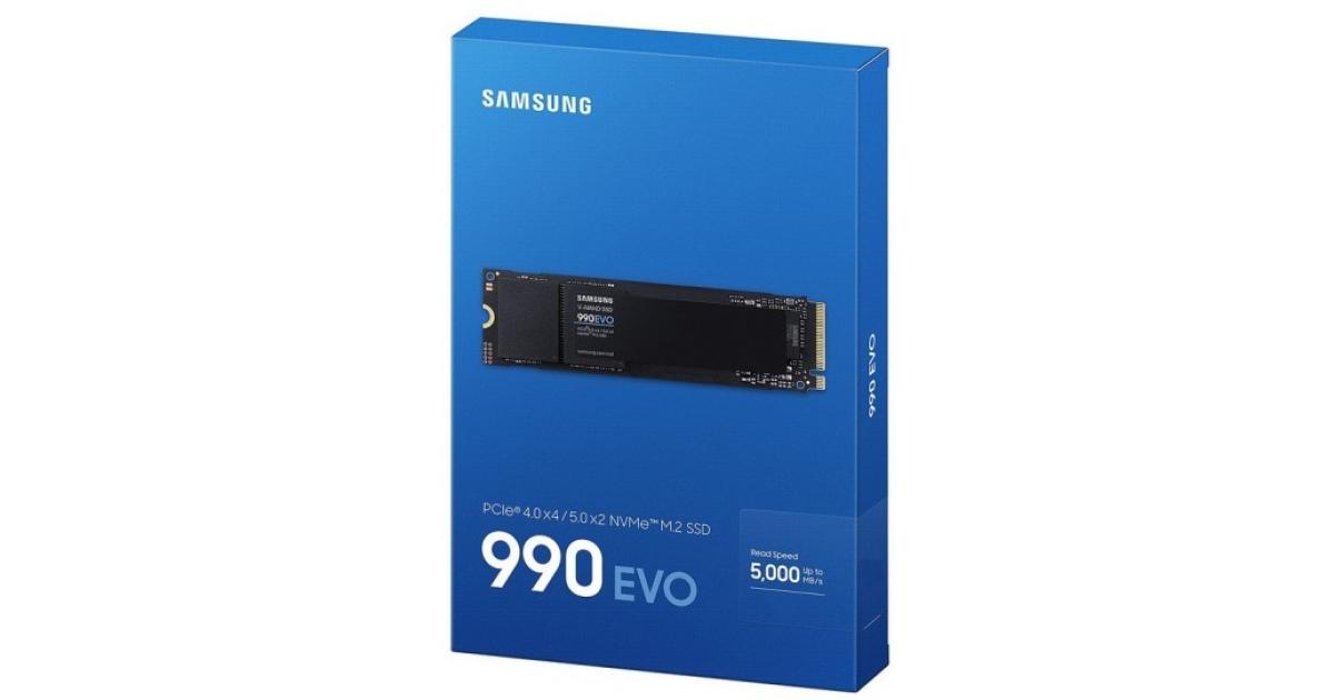 Samsung 990 EVO 1TB PCIe 4.0 NVMe M.2 SSD w/ Samsung V-NAND TLC Memory ...