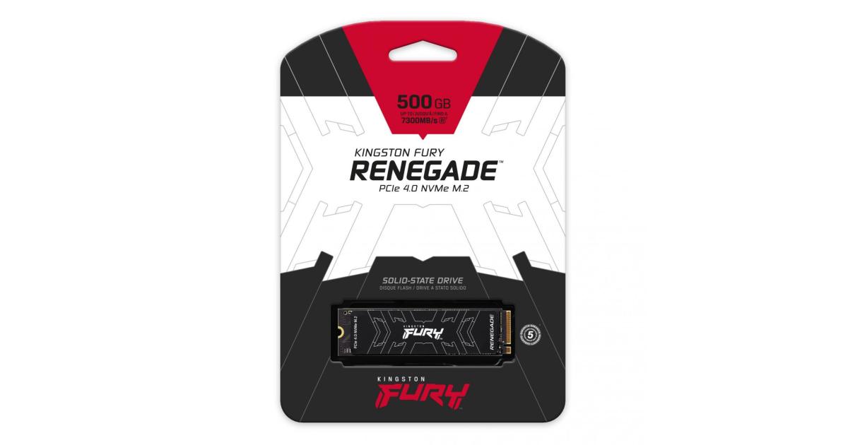 Kingston FURY Renegade 500GB PCIe 4.0 NVMe M.2 SSD-Sequential Read ...