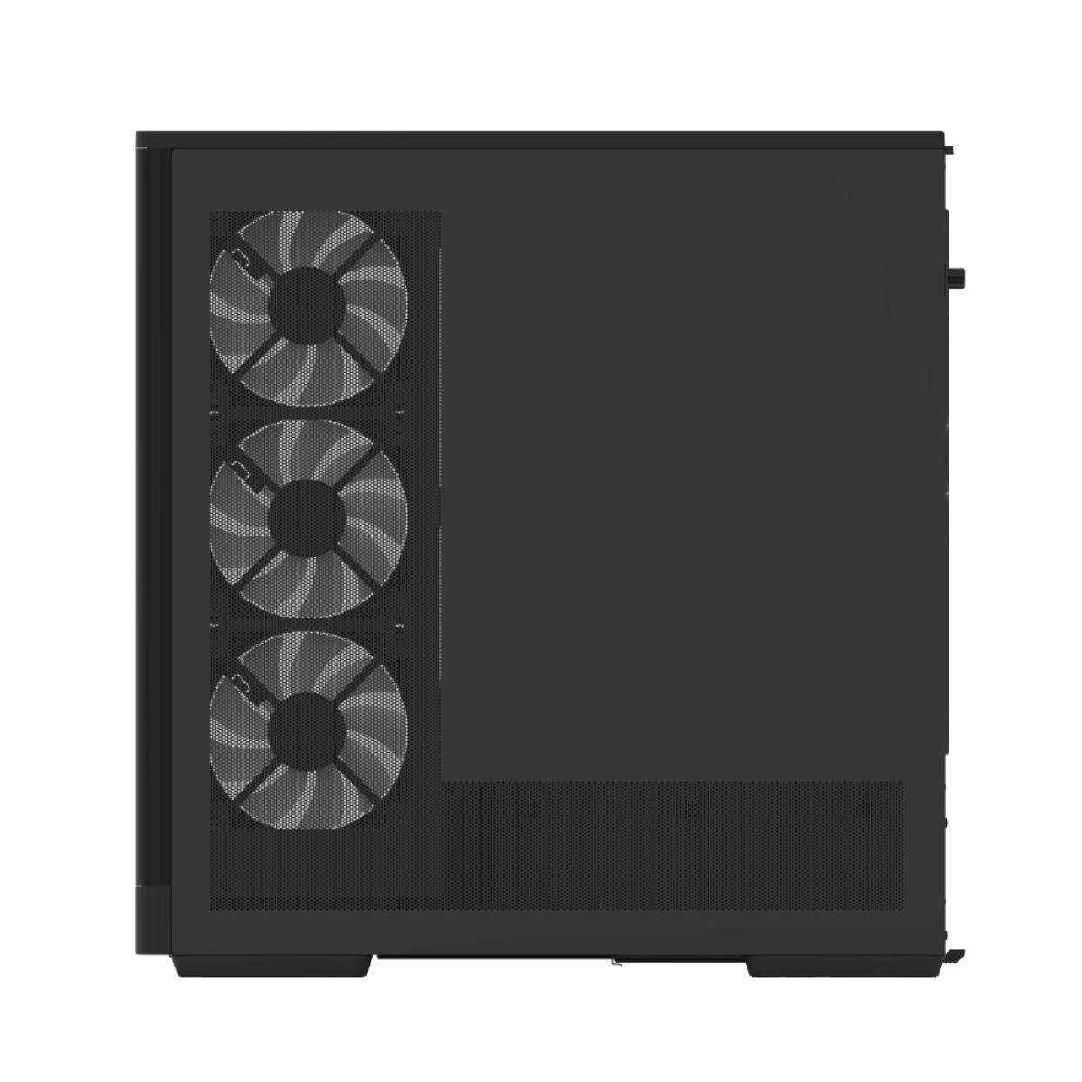 AeroCool P500A (Black) ARGB Stylish Panoramic Fish Tank Design ATX Mid ...