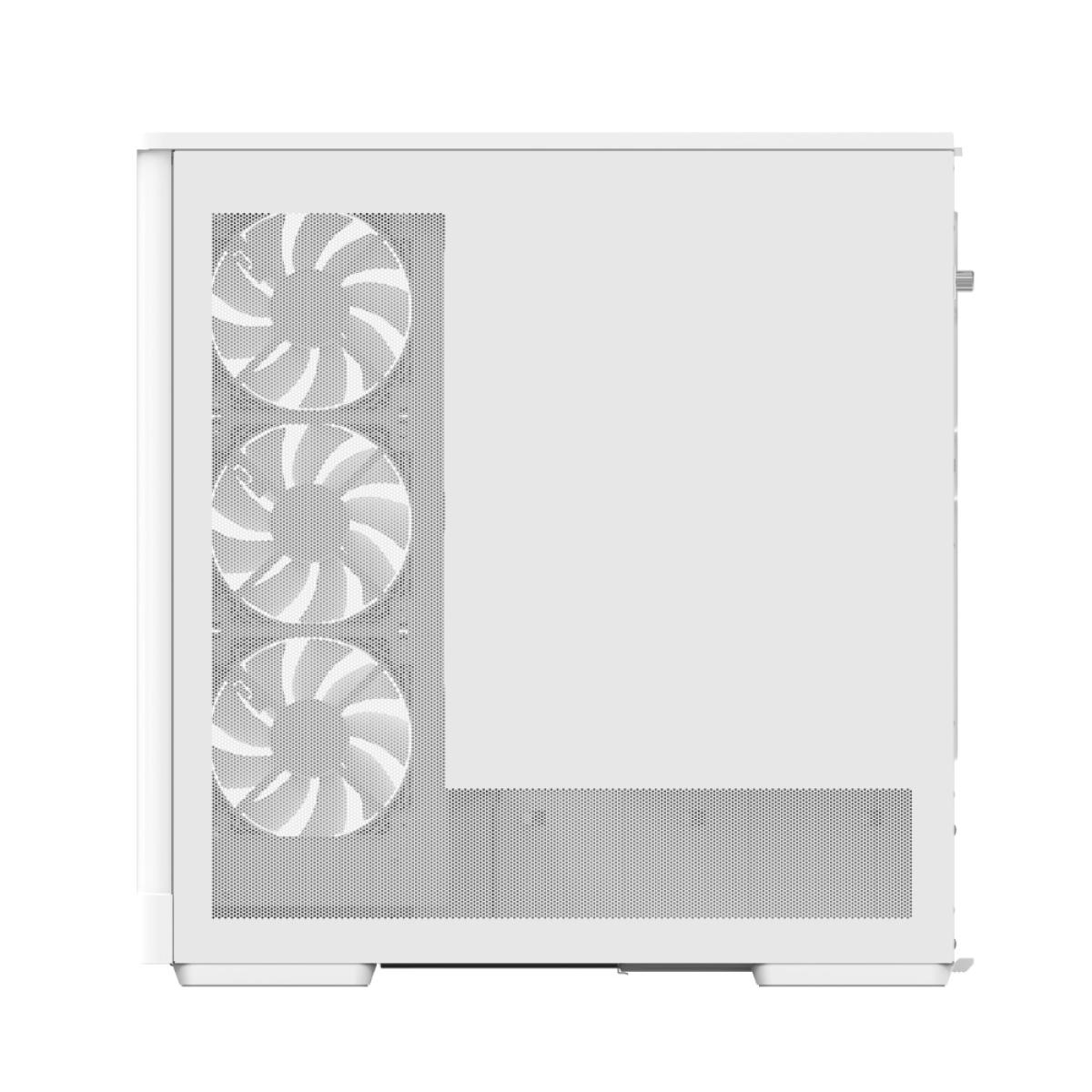 AeroCool P500A (White) ARGB Stylish Panoramic Fish Tank Design ATX Mid ...