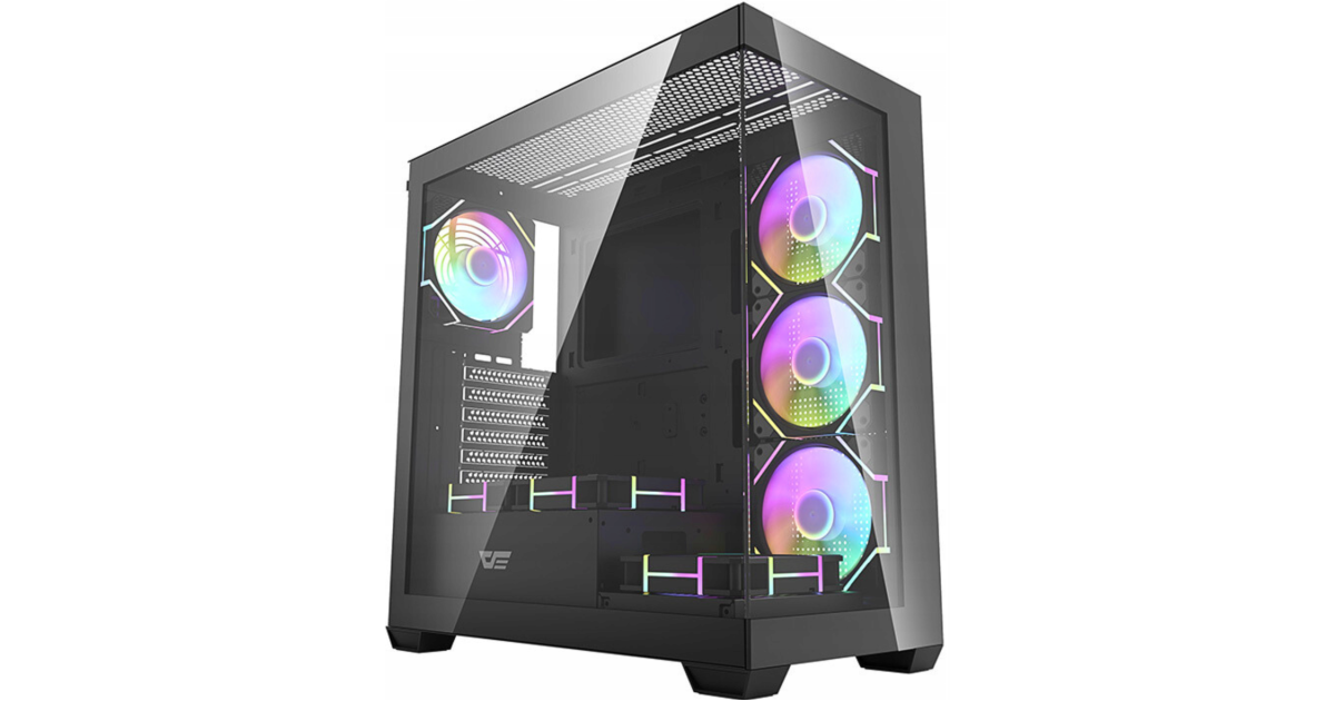 darkFlash DS900 ATX Mid Tower Modern Aesthetic ARGB Gaming case ...
