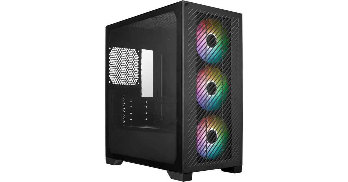COOLER MASTER Elite 301 (Black) Micro-ATX ARGB Mini Tower Tempered ...