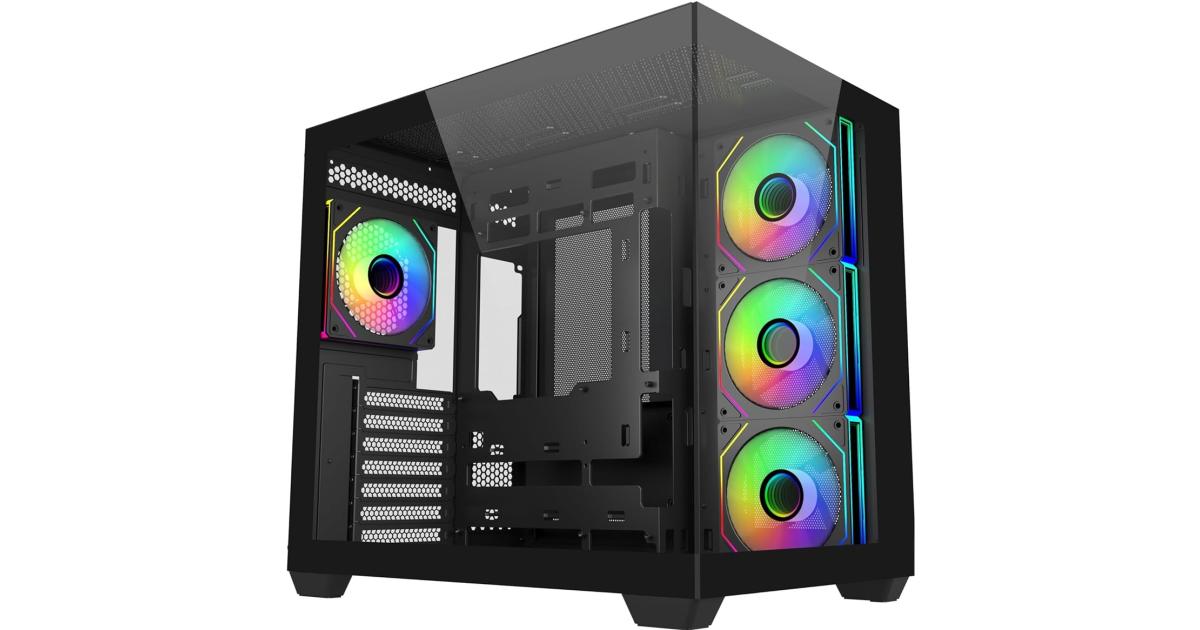 Cooler Master Elite 681 (Black) ATX ARGB Mid Tower Tempered Glass ...