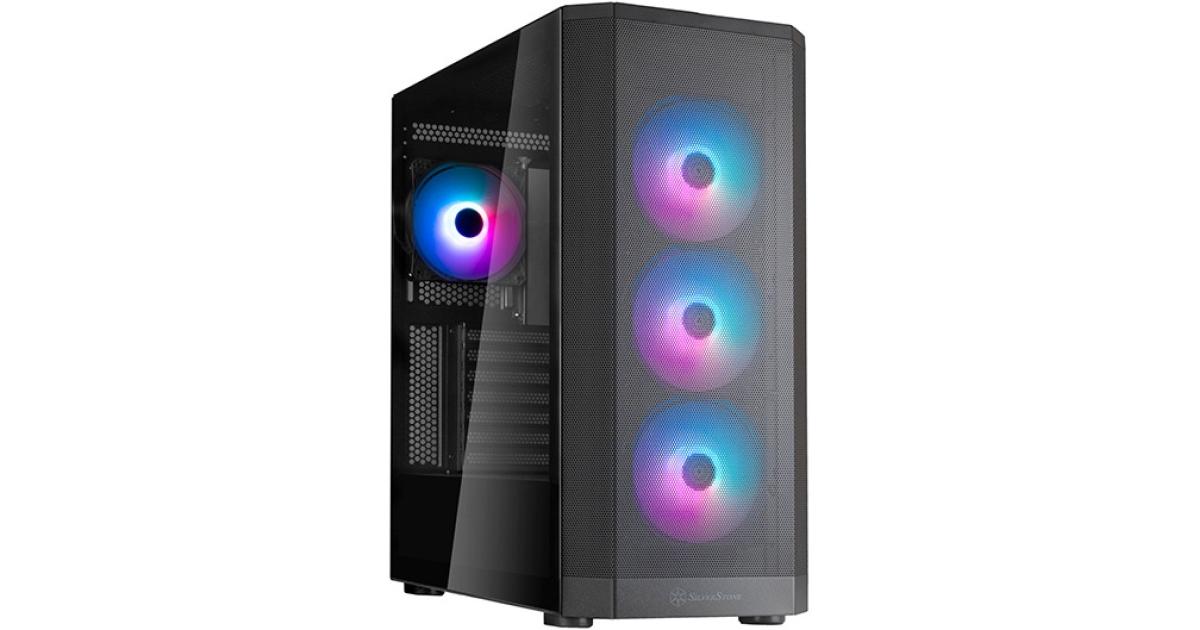 SilverStone FARA 514X (Black) ARGB ATX Mid Tower Tempered Glass Gaming ...