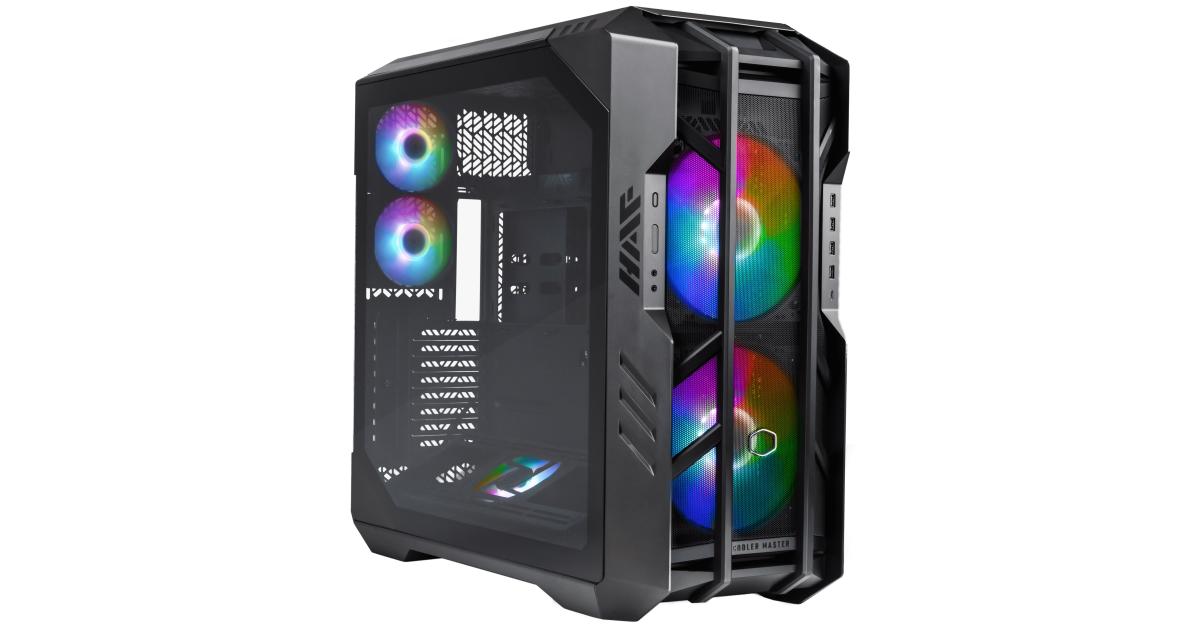 COOLER MASTER HAF 700 ARGB (Titanium Grey) Full-Tower Mesh Tempered ...