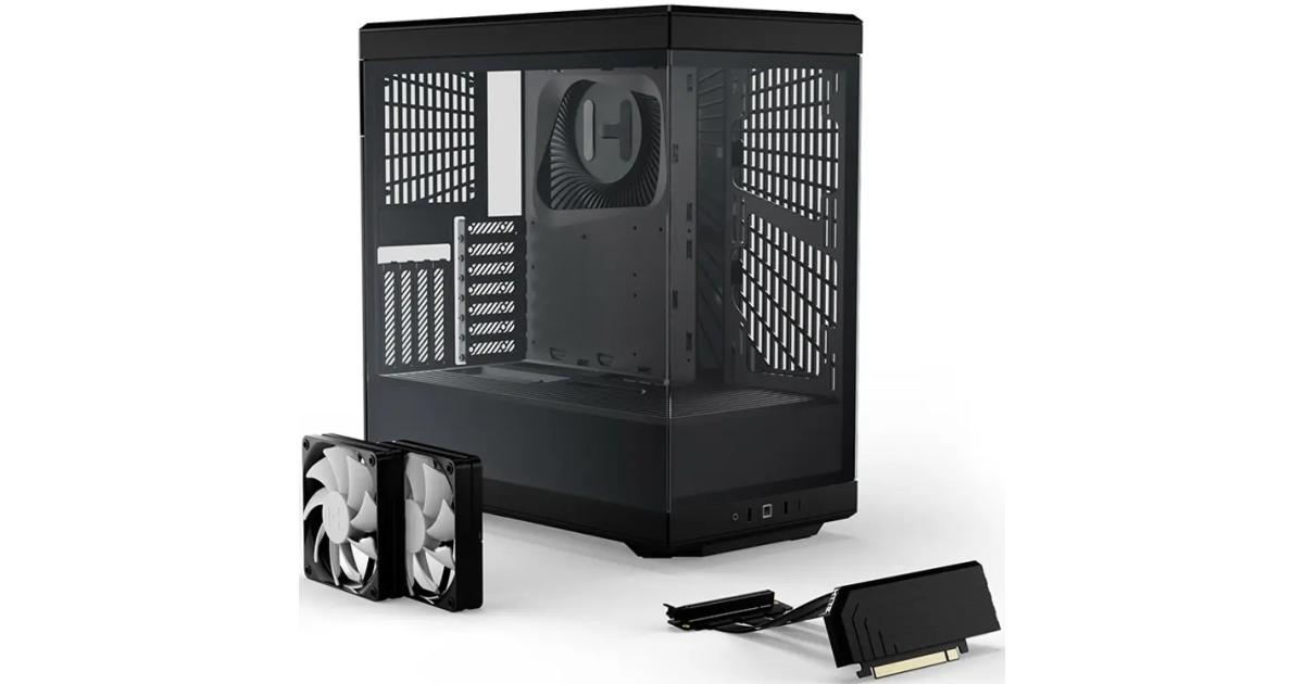 HYTE Y40 Modern Panoramic Tempered Glass Mid-Tower ATX Case (Black ...