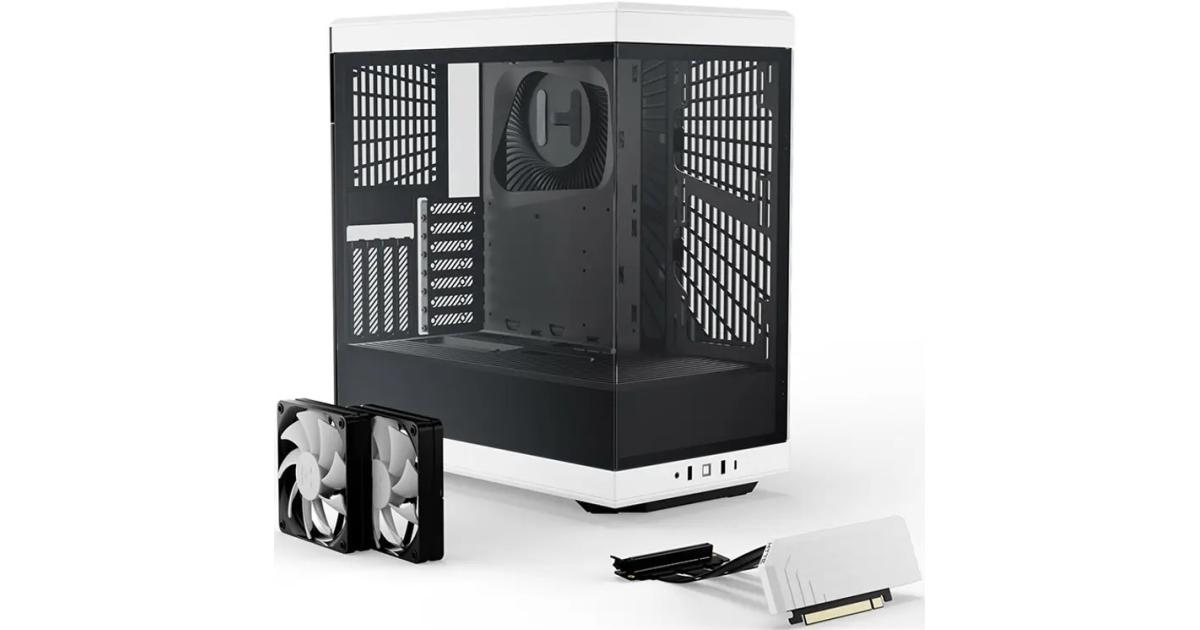 HYTE Y40 Modern Panoramic Tempered Glass Mid-Tower ATX Case (Black ...