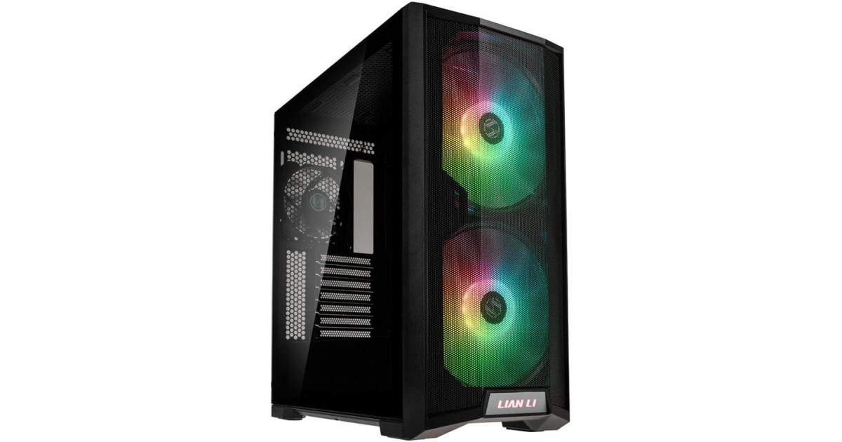 Lian Li LANCOOL 215 (215X Black) MESH ARGB ATX Mid Tower Tempered Glass ...