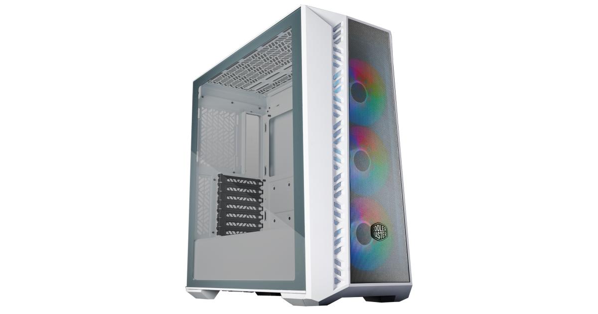 Cooler Master MASTERBOX 520 MESH ARGB Mid Tower Tempered Glass Gaming ...