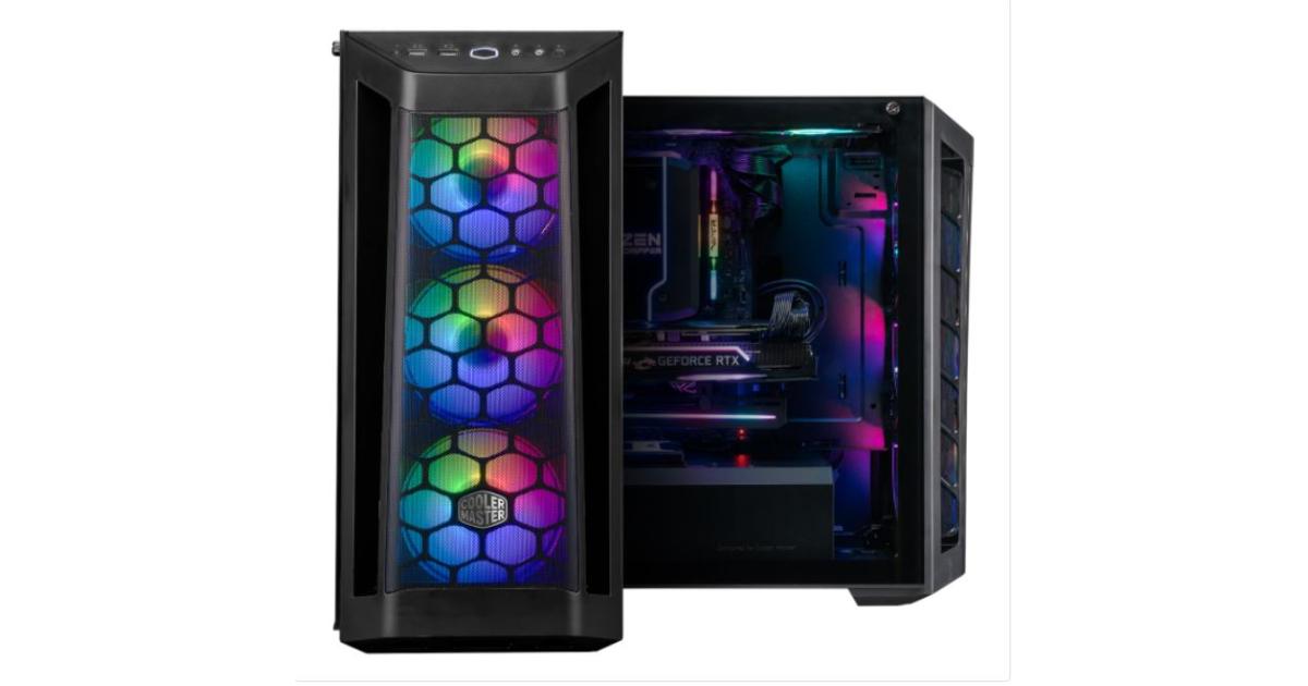 COOLER MASTER MASTERBOX MB511 ARGB Mid Tower Tempered Glass Gaming Case ...
