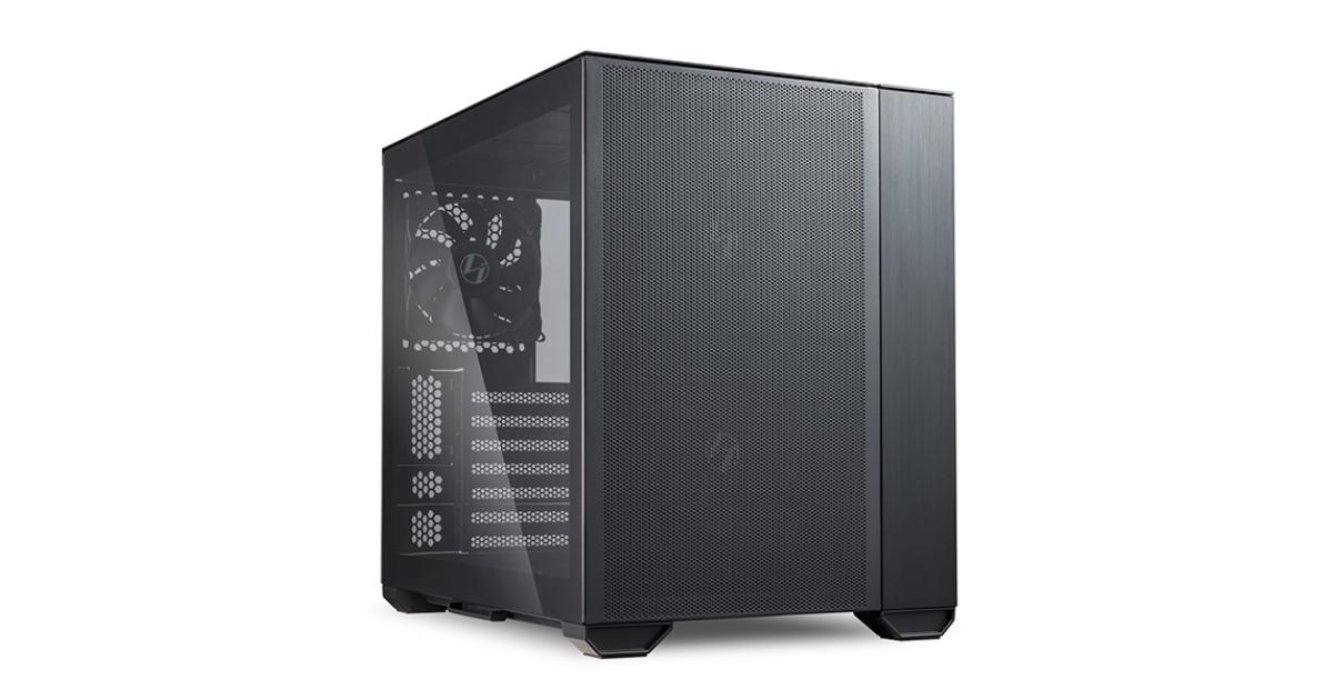 Lian Li O11 AIR MINI (Black) Mini Tower Tempered Glass Gaming Case w/ 3 ...