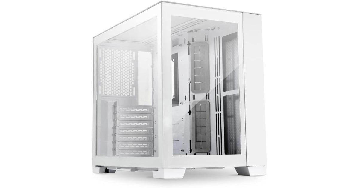 Lian Li O11 Dynamic Mini (Snow Edition) Mini Tower 2 Sided Tempered ...