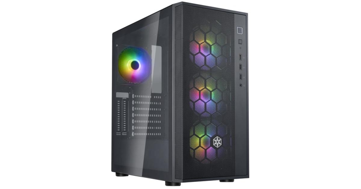 SilverStone FARA R1 PRO V2 ARGB ATX Mid Tower Tempered Glass Gaming ...