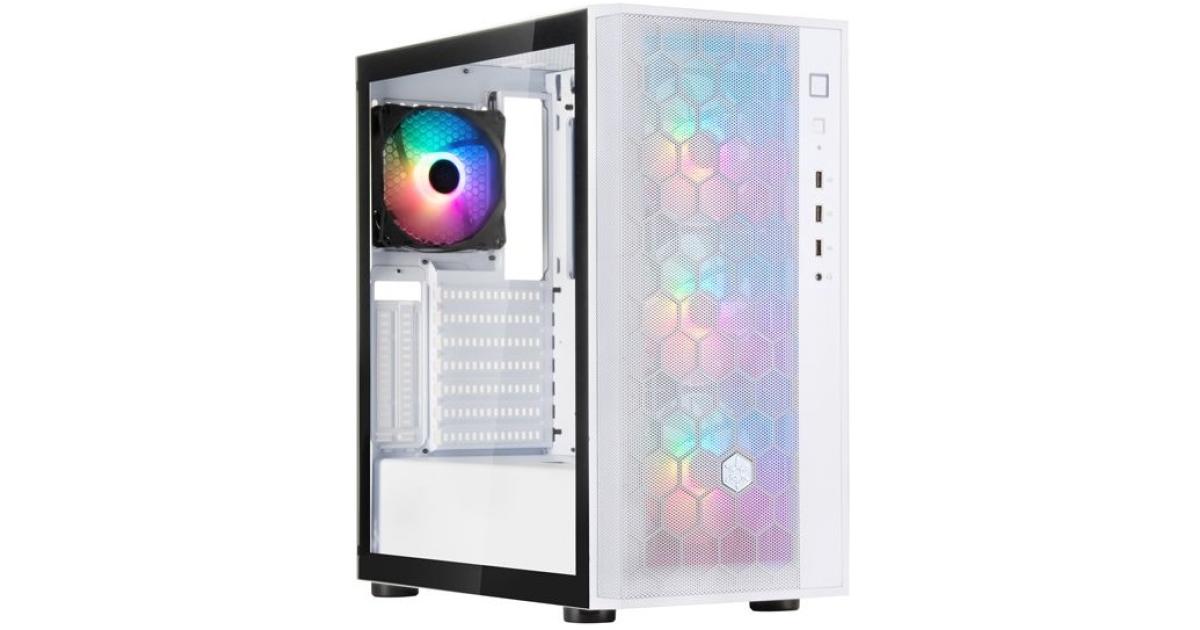 SilverStone FARA R1 PRO V2 ARGB (White) ATX Mid Tower Tempered Glass ...