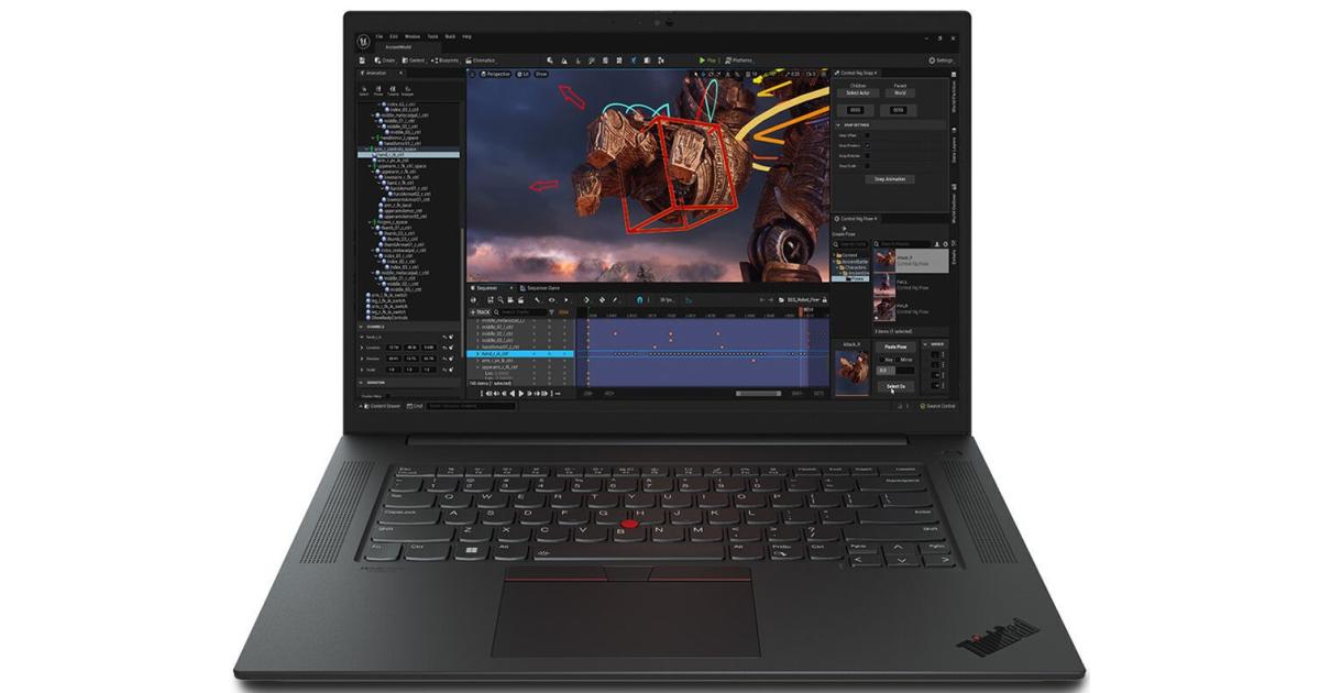 Lenovo ThinkPad P1 Gen 6 Black Xtreme Gaming Laptop, 16" Touch WQUXGA ...