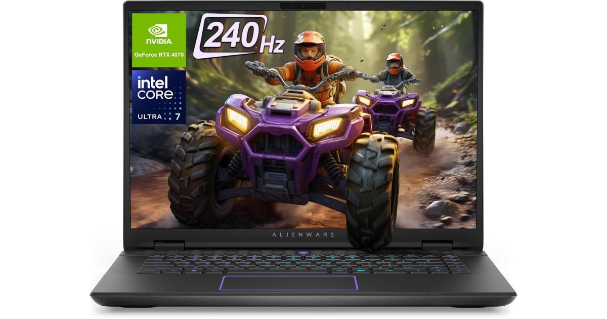 Dell Alienware M16 R2 Dark Metallic Moon Gaming Laptop, 16.0" QHD+ 2.5K ...