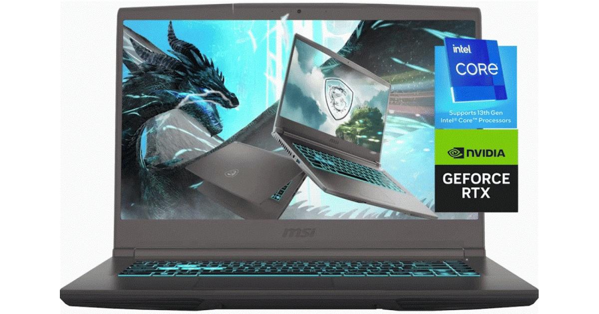 MSI GF63 Thin Gaming Laptop 15.6 FHD 144Hz IPS, 13th Gen Intel Core i7 ...
