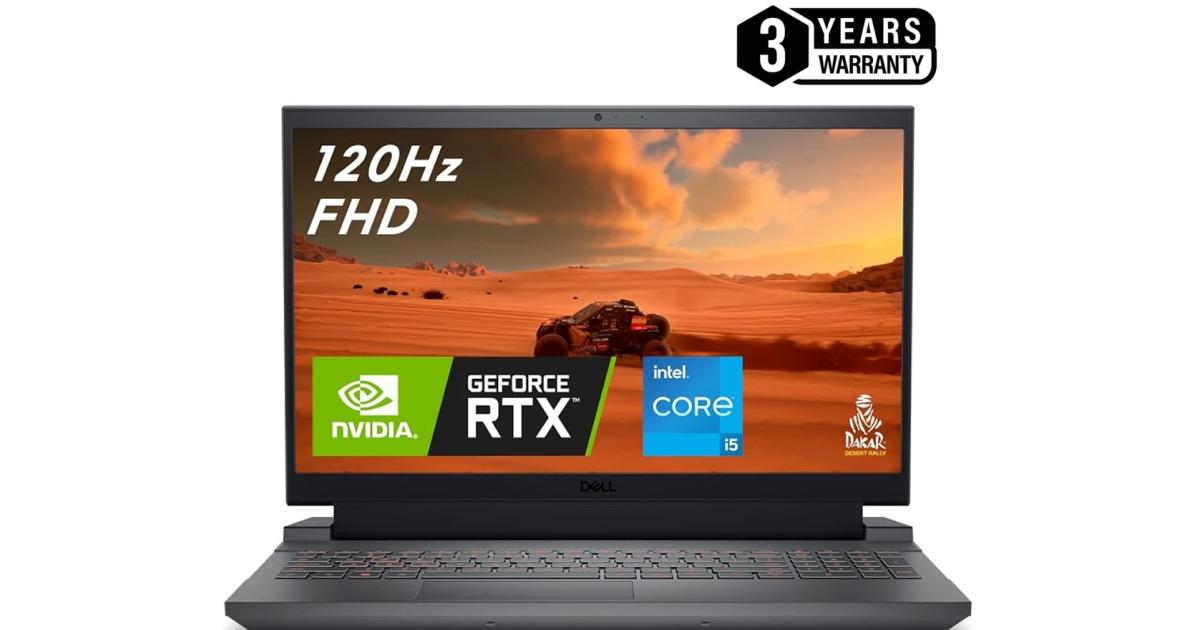 Dell G15 5530 Dark Shadow Grey Gaming Laptop, 15.6 FHD 120Hz IPS, 13th ...