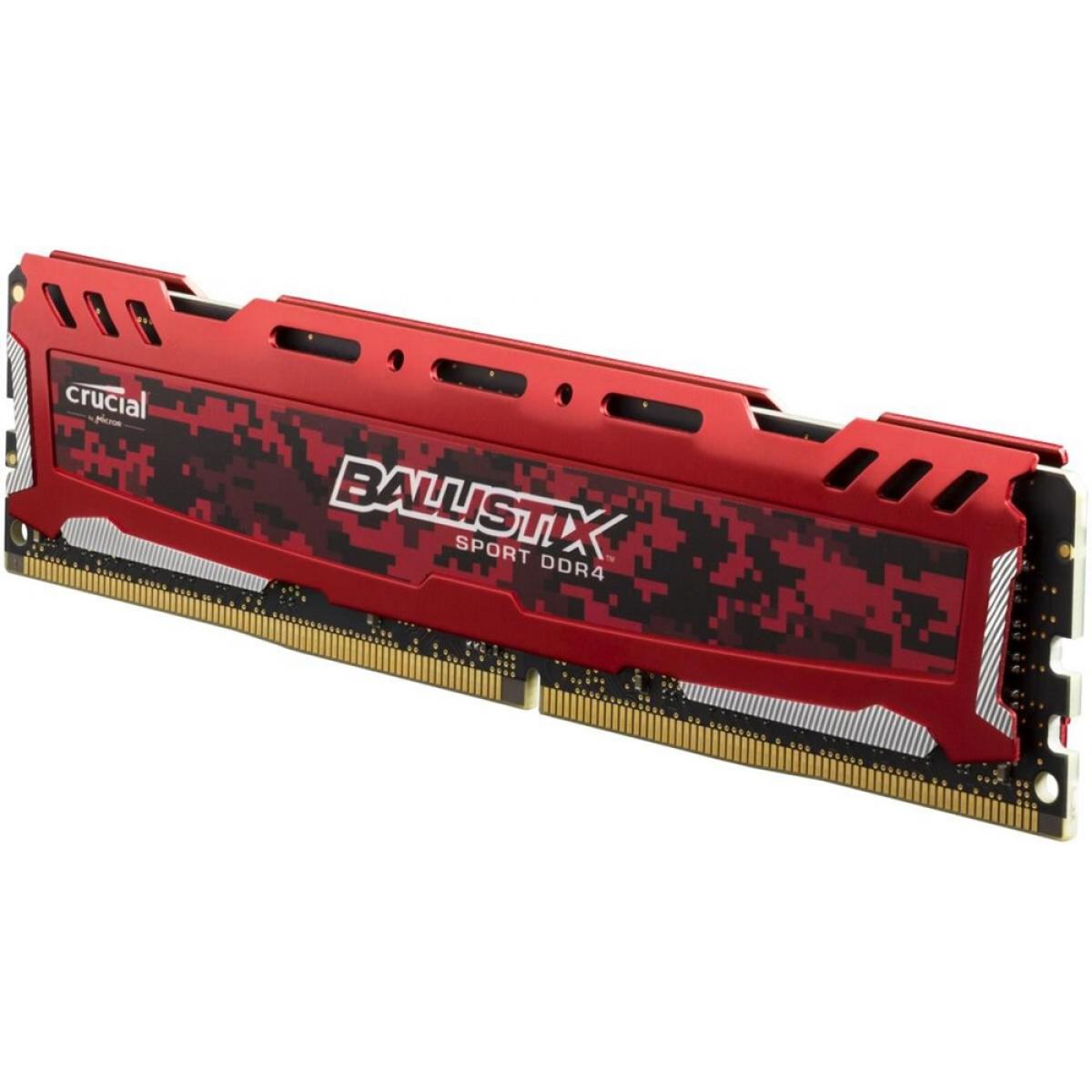 Crucial Ballistix Sport LT Red DDR4 2400 8GB Desktop Memory Crucial