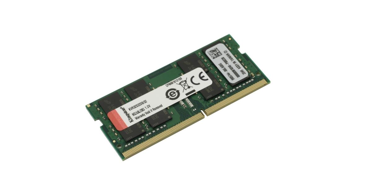 Kingston Value Ram 32GB DDR4-3200Mhz SODIMM Notebook Memory ...