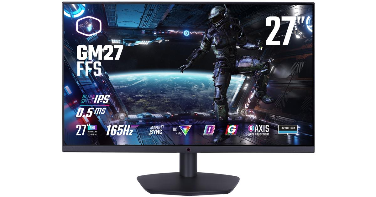 Cooler Master (GM27-FFS) 27" FHD Flat Gaming Monitor, Ultra-Speed IPS ...