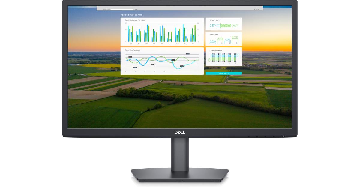 Dell E2222H 22" Flat Monitor VA Full HD @60Hz, DP/VGA w/ Slim Bezel ...