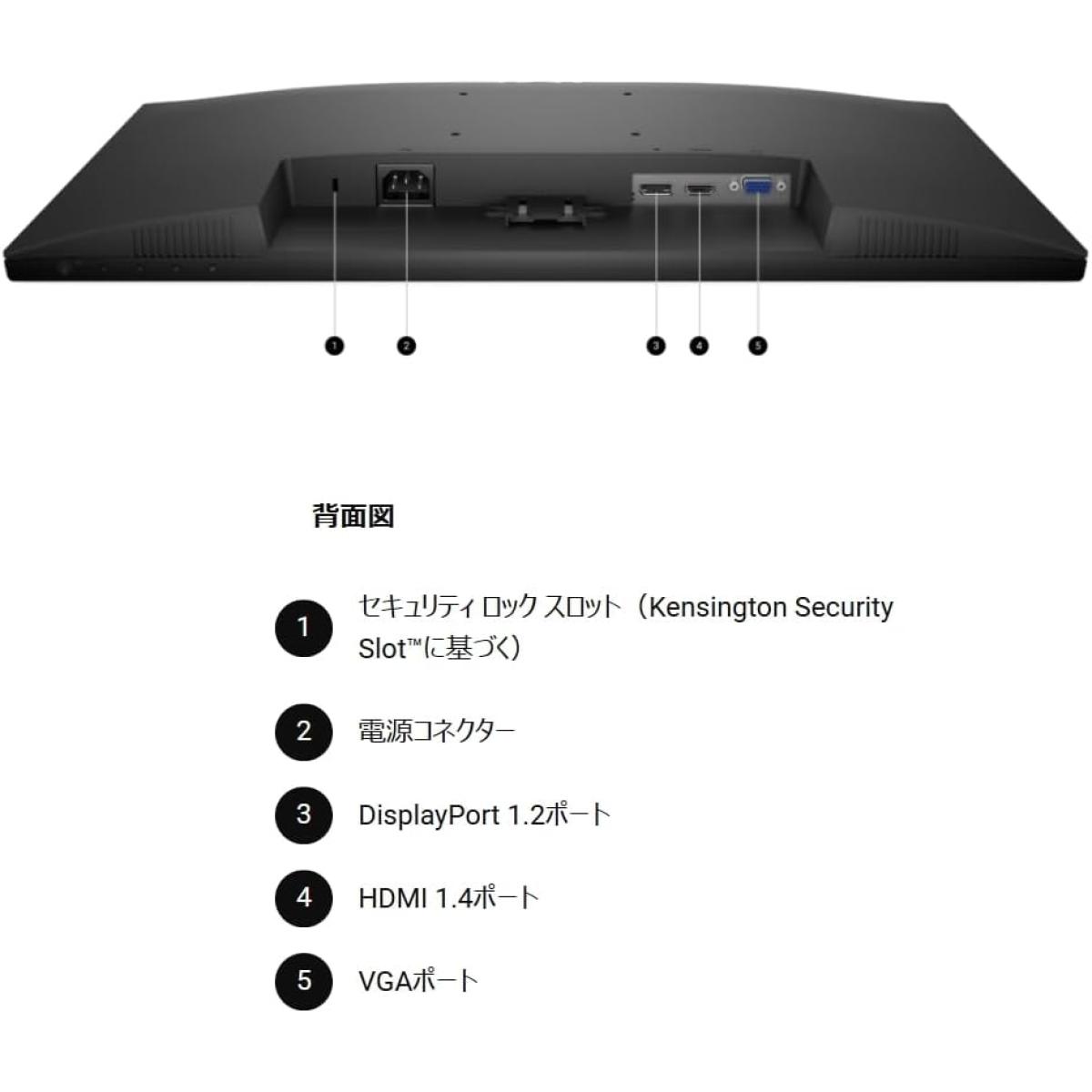 Dell E2425HM Essential Flat Monitor 24" FHD IPS @100HZ, Wide viewing ...