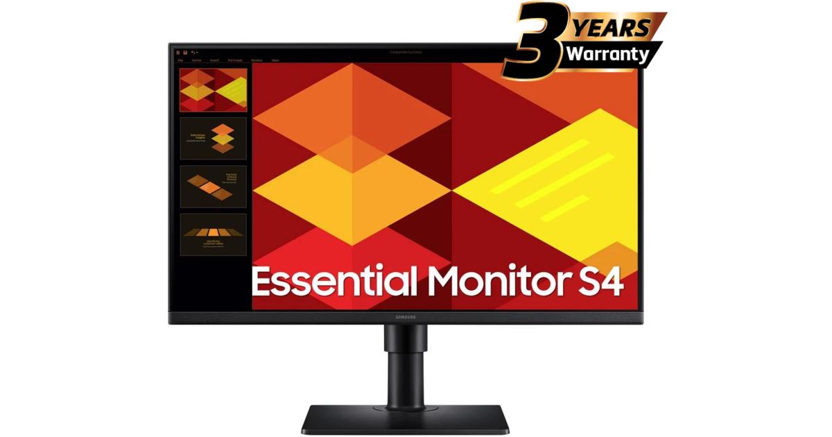 Samsung S4 Essential (D402) 24" Full-HD, IPS Flat Monitor, 100Hz, 5MS ...