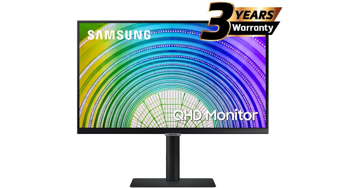 Samsung S6 (A600) 27" 2K QHD IPS Flat Business Monitor, 75HZ, 5MS,10 ...