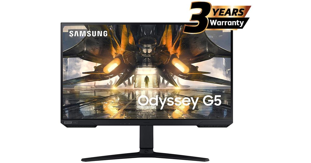Samsung Odyssey G5 (AG500), 27" Flat Monitor IPS 2K (2560 x 1440) 165Hz ...