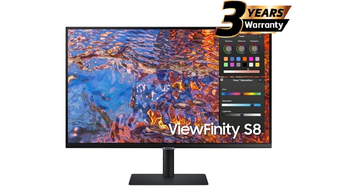Samsung S8 (B800) 27" 4K UHD IPS USB TYPE-C Flat Business Monitor, 60Hz ...