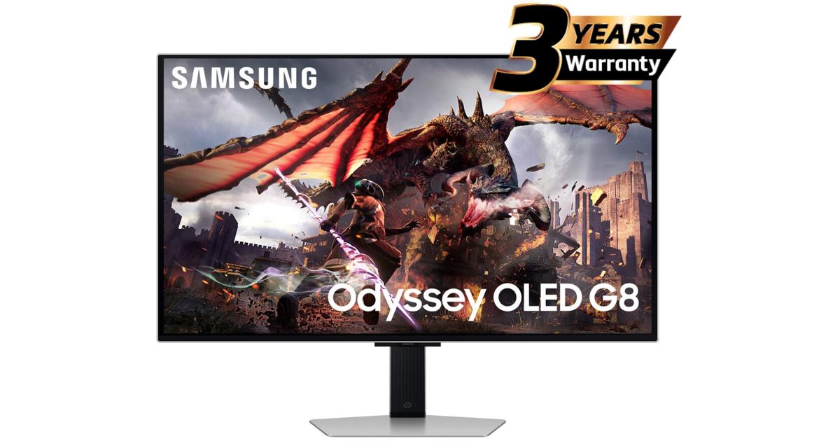 Samsung Odyssey OLED G8 Smart (DG802) 32" Flat Monitor 4K (3840 x 2160 ...