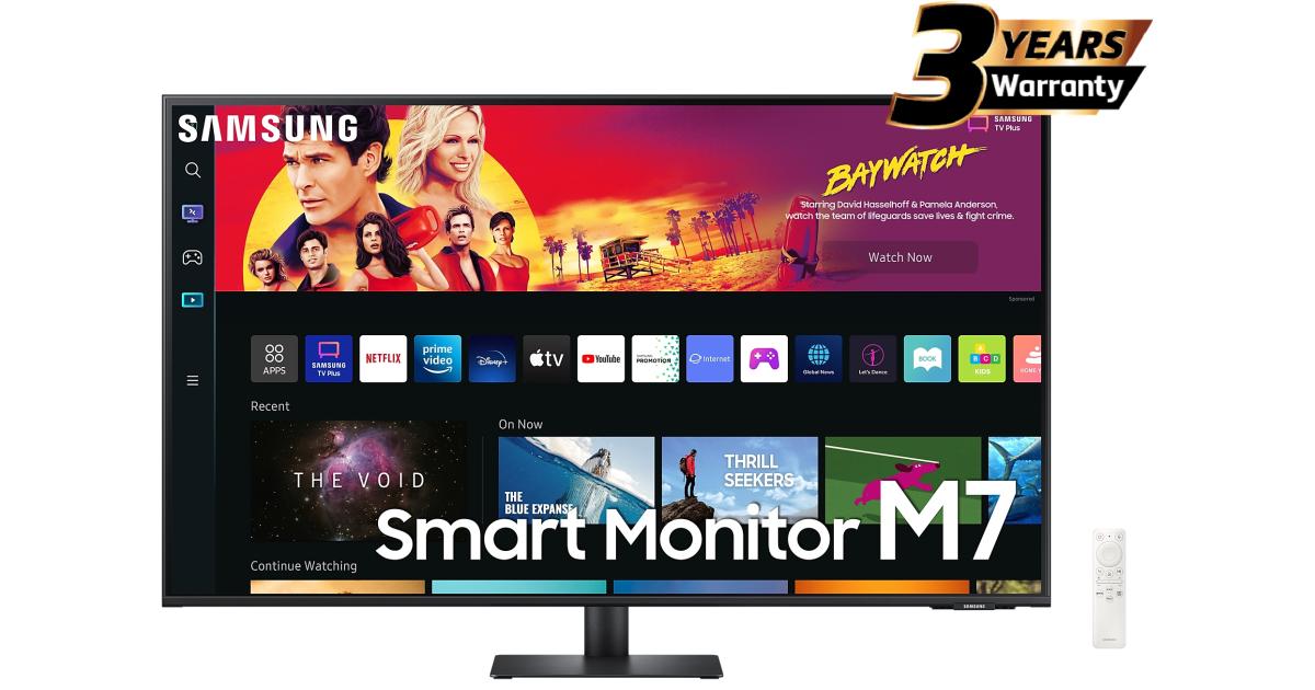 SAMSUNG M7 (BM700) 43" 4K UHD HDR10+ Smart Monitor w/ Speakers, 4ms ...
