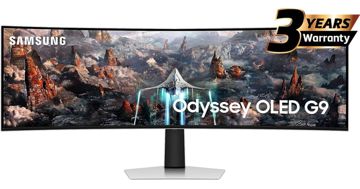 Samsung Odyssey OLED G9 (CG93) 49" DQHD Curved Gaming Monitor w/ Neo ...