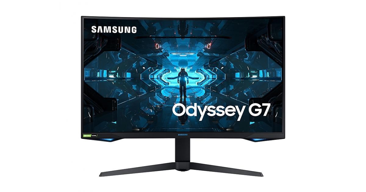 Samsung 27" Odyssey G7 WQHD 2K (2560x1440) 240Hz 1MS G-SYNC HDR600 QLED ...