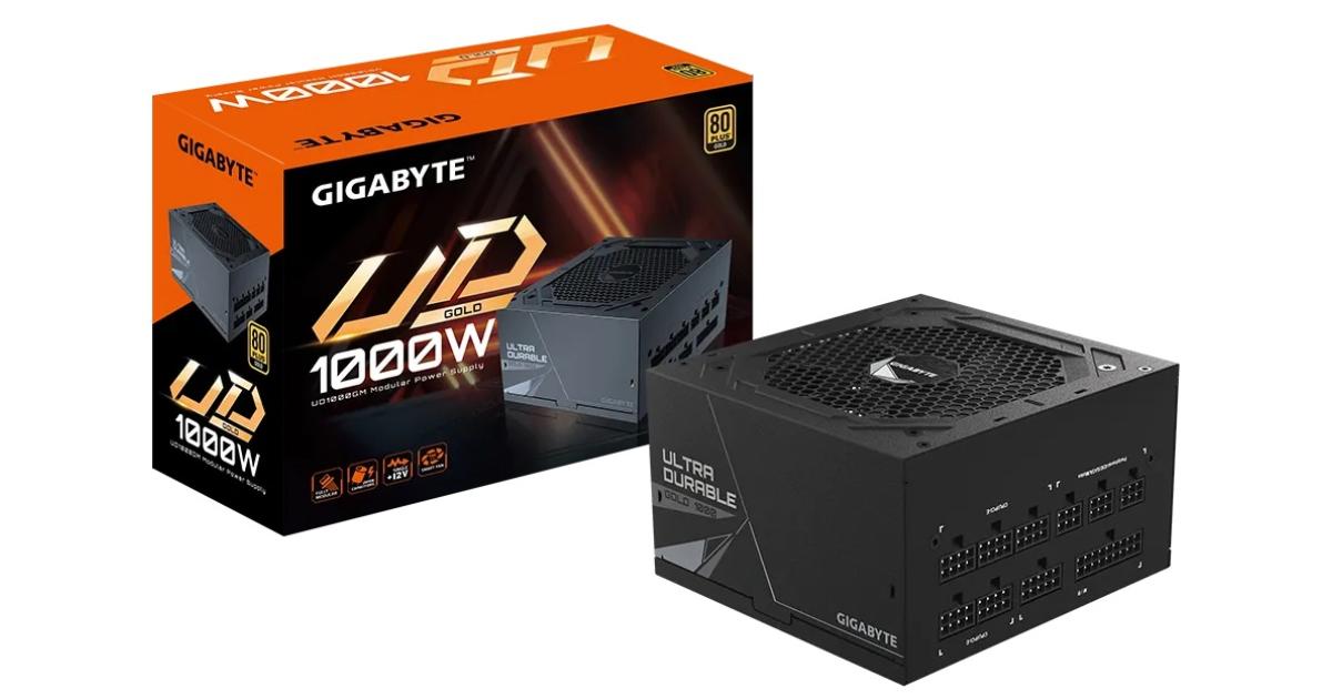 GIGABYTE UD1000GM 1000W 80 PLUS GOLD Fully Modular Japanese Capacitors ...