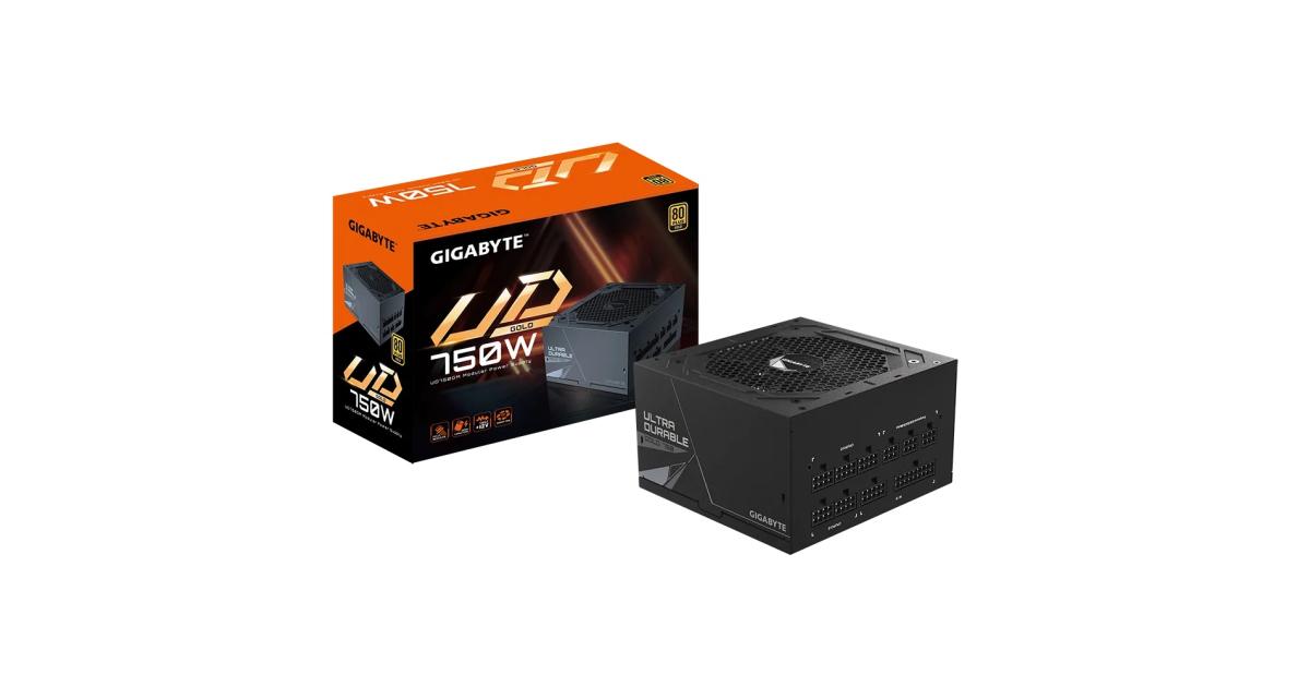 GIGABYTE UD750GM 750W 80 PLUS GOLD Fully Modular Japanese Capacitors ...