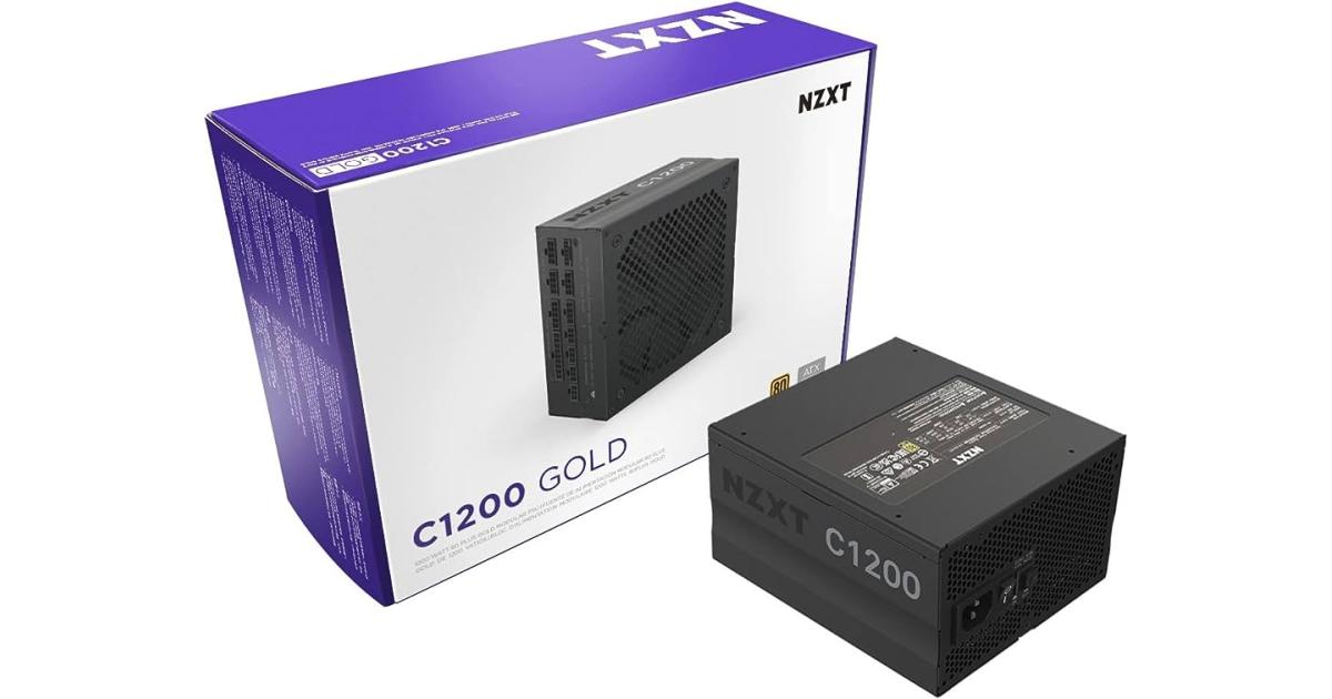 NZXT C1200, 1200W 80+ Gold Full Modular (ATX 3.0) PCIE 5.0 (12VHPWR ...