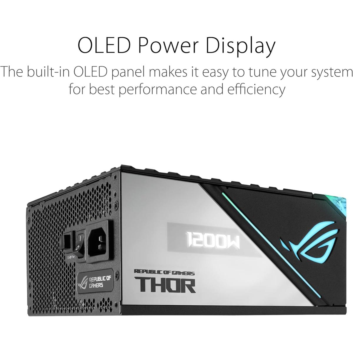 ASUS ROG THOR 1200W Platinum II (ATX 3.0) 80 Plus Platinum Fully ...