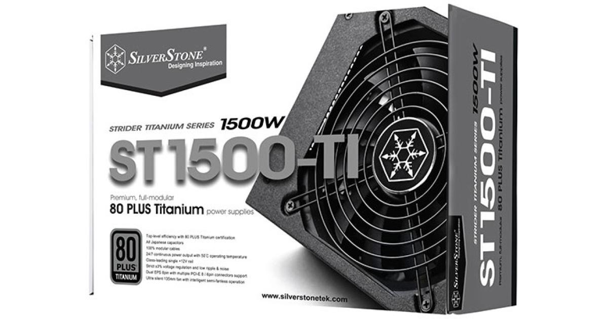 SilverStone ST1500-TI V2 Titanium 1500W ATX 80 Plus Titanium Full ...