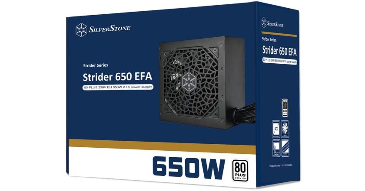 SilverStone Strider 650 EFA 230V EU 650W ATX (PS2) 80 Plus White ...