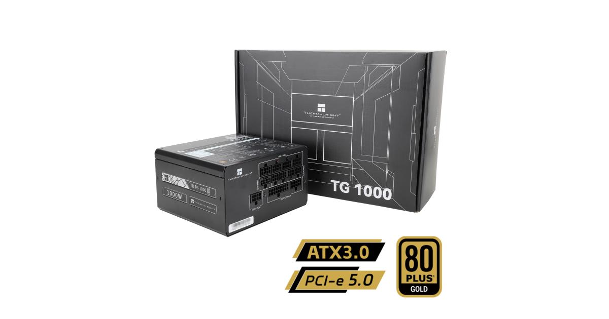 Thermalright (TG-1000) Gold 1000W (ATX 3.0) PCIE 5.0 (12VHPWR) 80 Plus Gold Full Modular, Smart ...