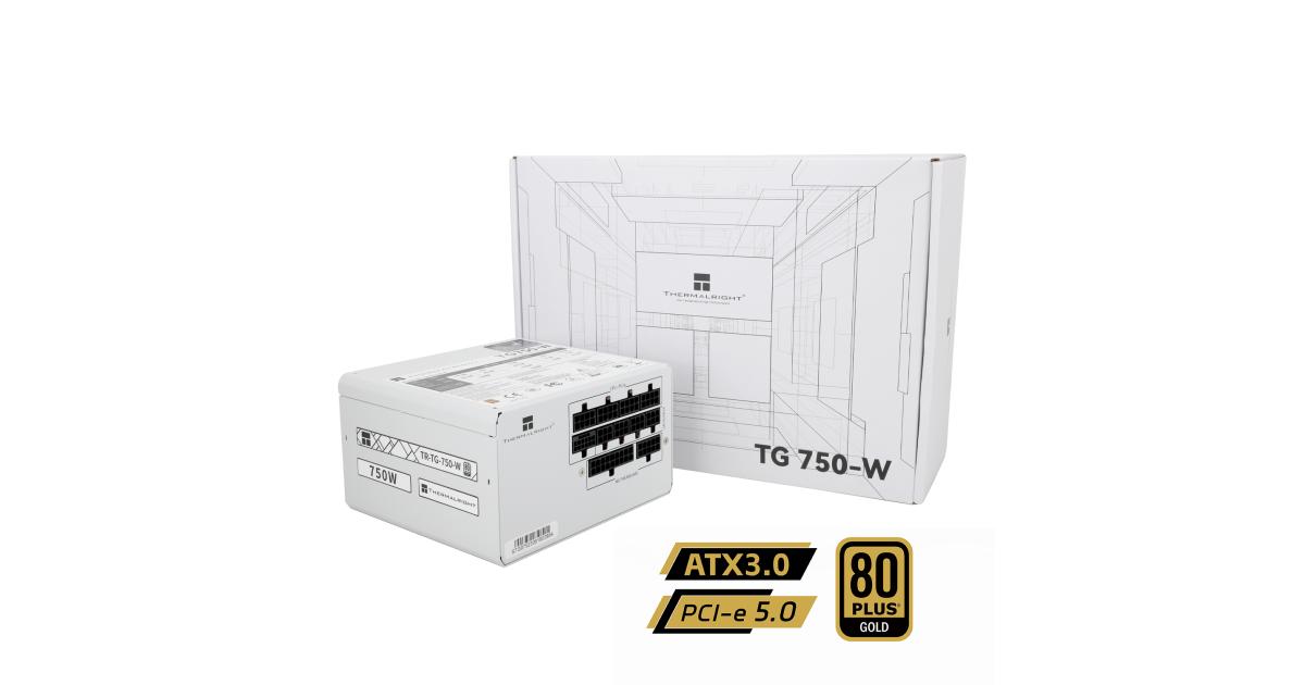Thermalright (TG-750-W) Gold 750W (ATX 3.0) PCIE 5.0 (12VHPWR) 80 Plus Gold Full Modular, Smart ...