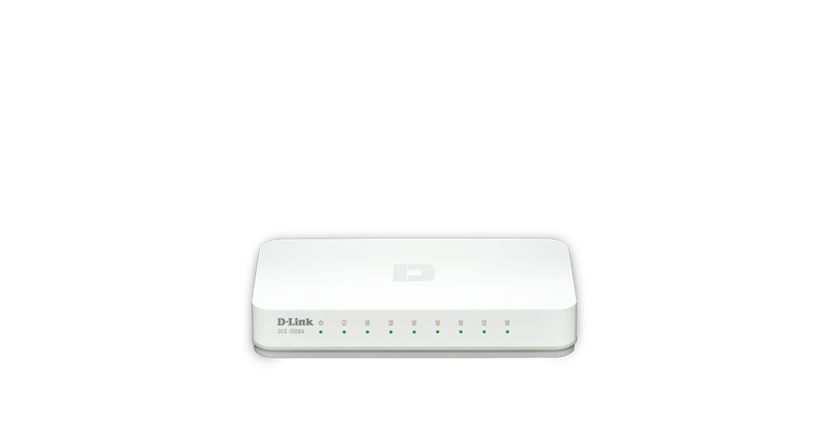 D-Link 8-Port Fast Ethernet Desktop Switch In Plastic Casing | DES ...