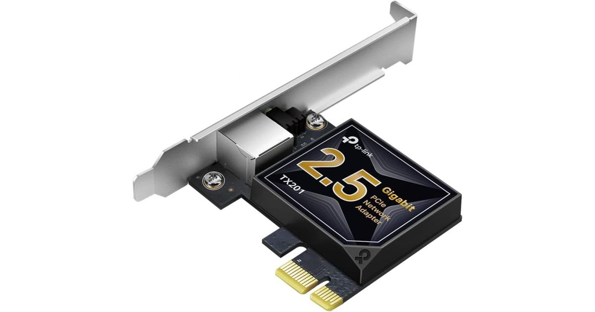 TP-Link 2.5GB PCIe Network Card (TX201) – PCIe to 2.5 Gigabit Ethernet ...